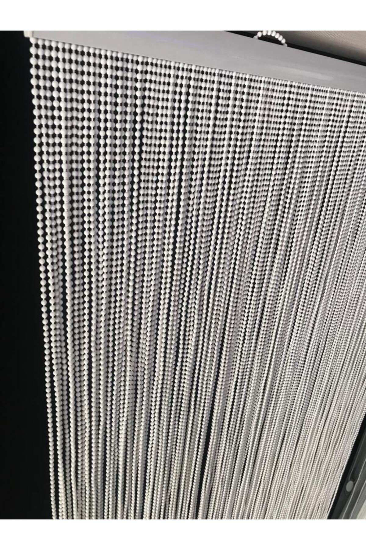 özdeğer home 100x210beyaz Sıfır Aralık Kapı Boncuk Perde Ahşap Kapı ...