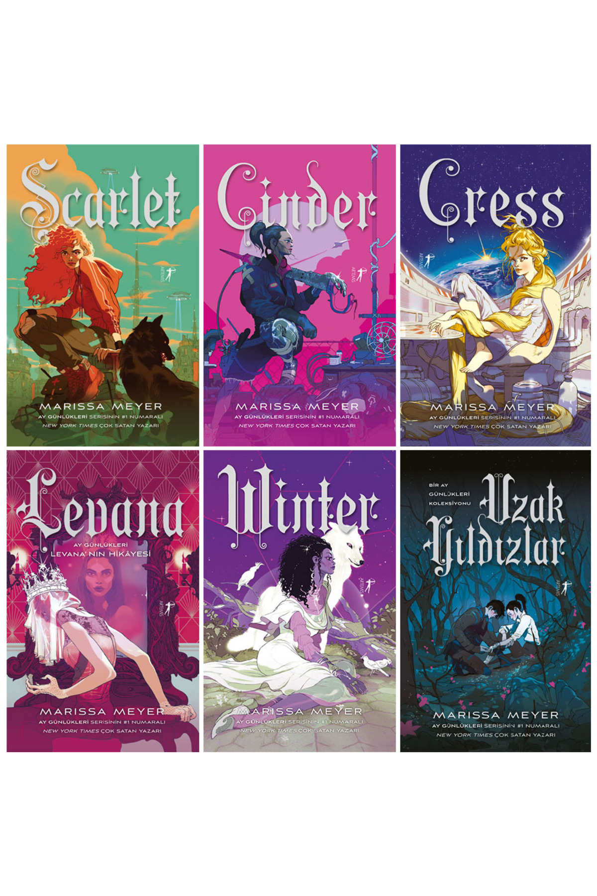 Artemis Yayınları Ay Günlükleri Serisi Yeni Baskıları 6 Kitap Set ...