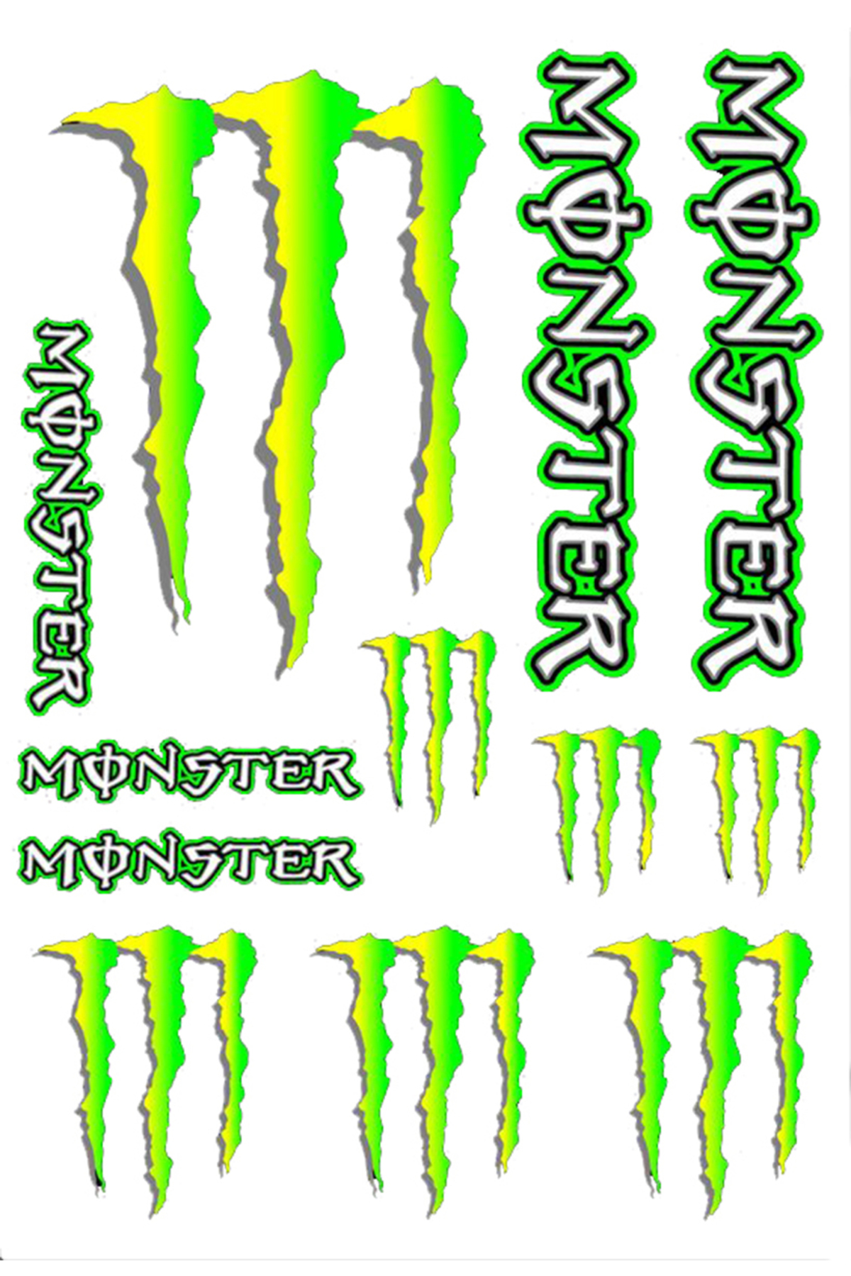 BK Design Monster Sticker Telefon Laptop Notebook Tablet Defter Matara ...