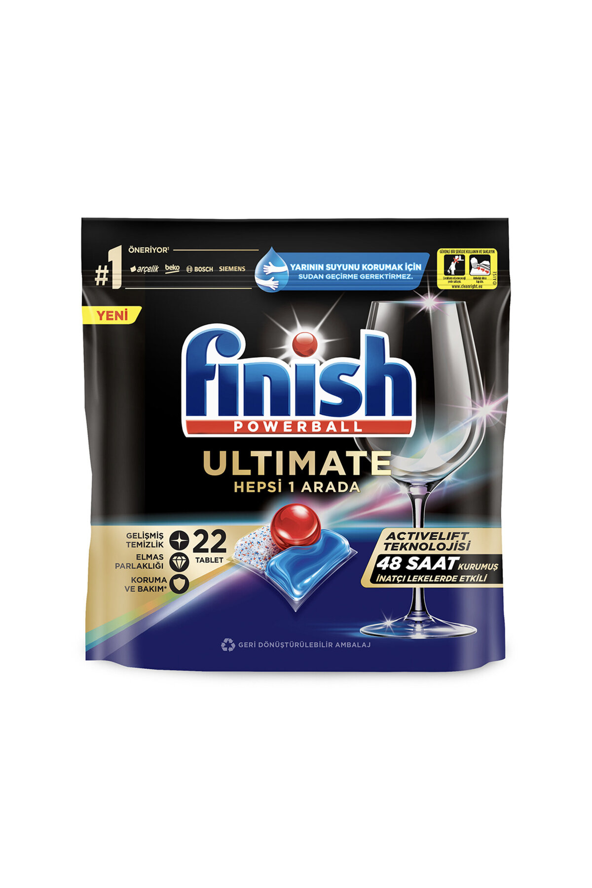Finish Ultimate Hepsi 1 Arada 22 Tablet 283G - Fiyatı, Yorumları