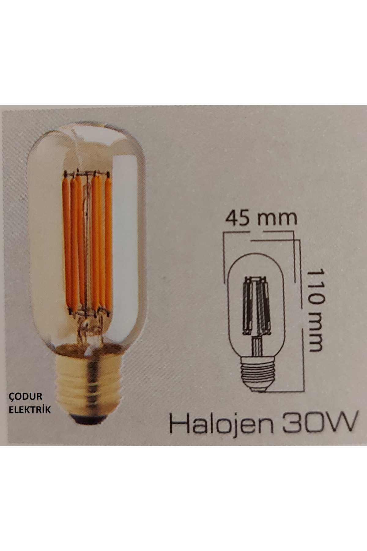Osaka Light 4watt Bal Rengi E27 Duylu 2500kelvin Gold T45 Flamanlı ...
