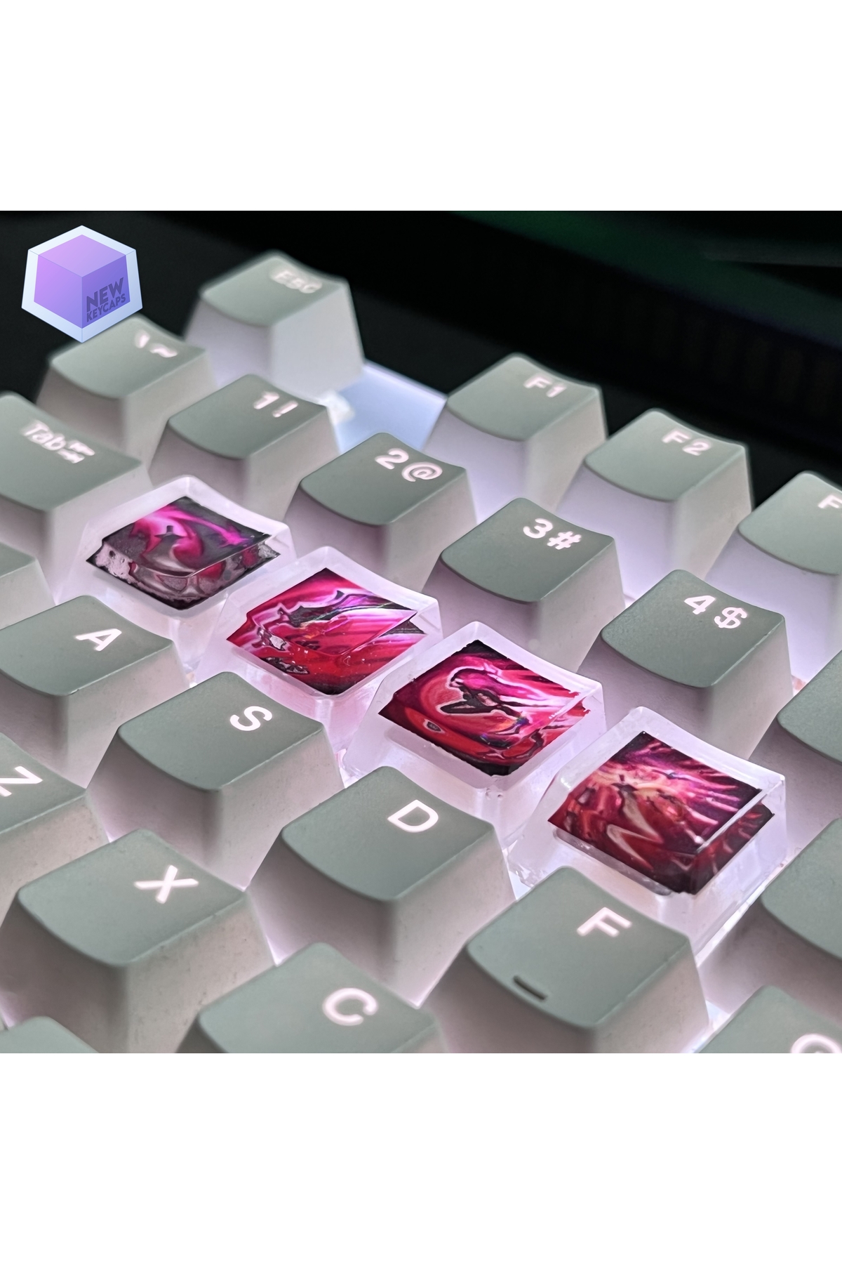 New Keycaps League of Legends Lol Katarina Tuşları Q-W-E-R Mekanik ...