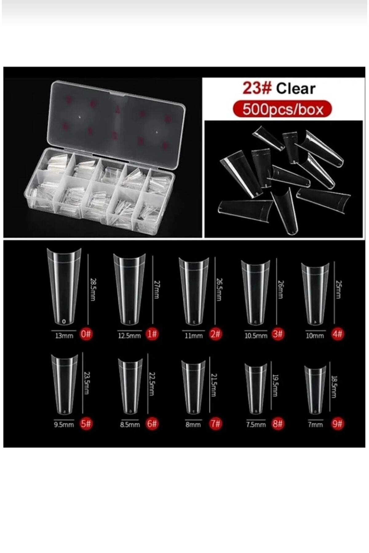 FREELADY Protez Tırnak 500'lü Tips Şeffaf Yarım Ay - T134 Fiyatı, Yorumları - Trendyol