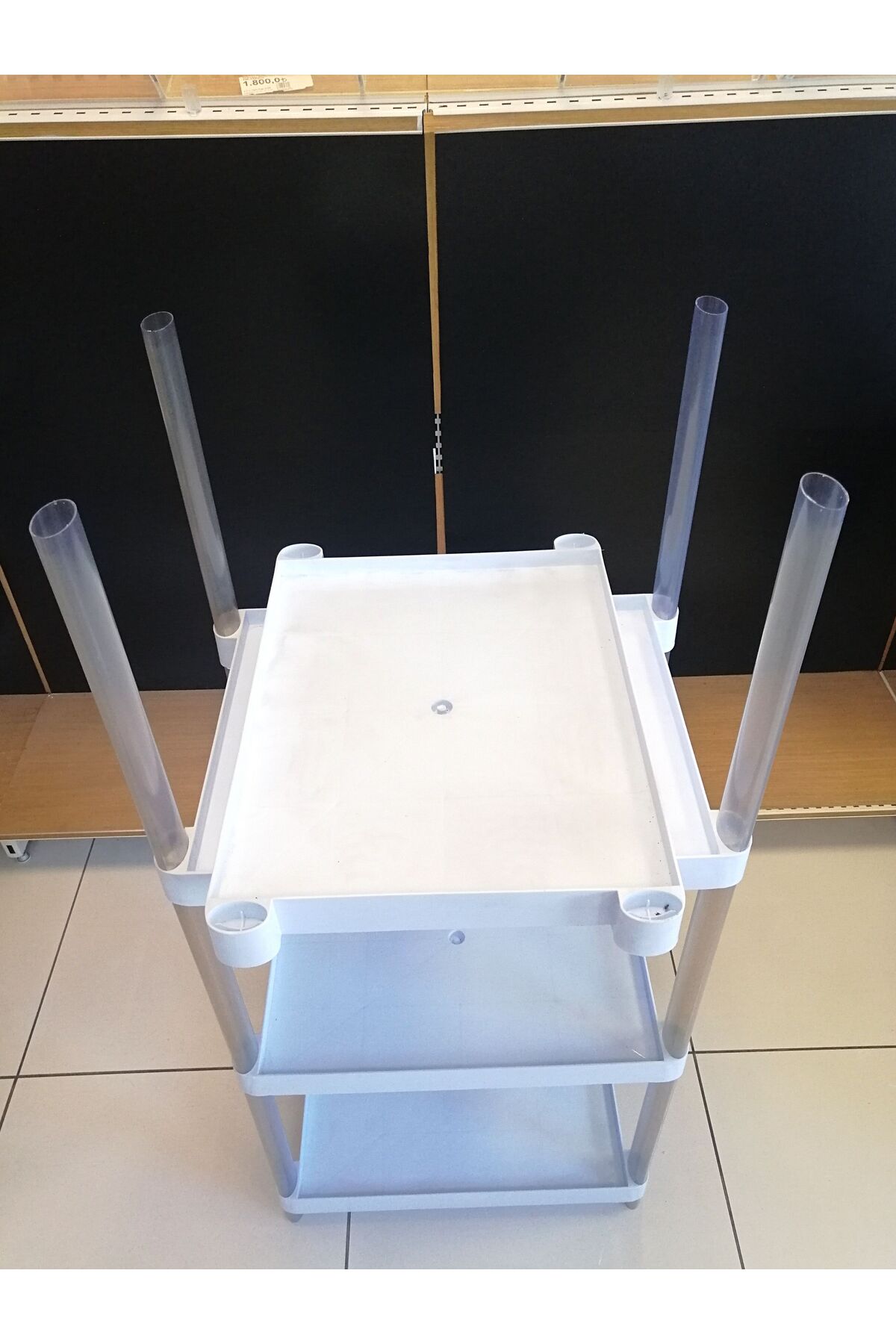 Özfiliz Mağaza Ekipmanları Pratik 4 Katlı Sökülebilir Plastik Raf Stand ...