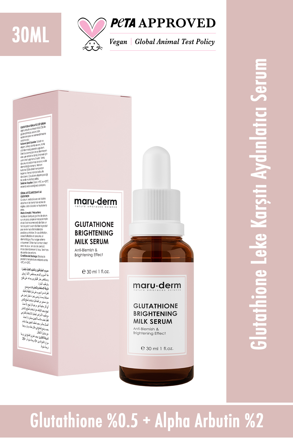 Maru.Derm Maruderm Glutatyon Beyazlatıcı & Leke Karşıtı Milk Serum 30 ...