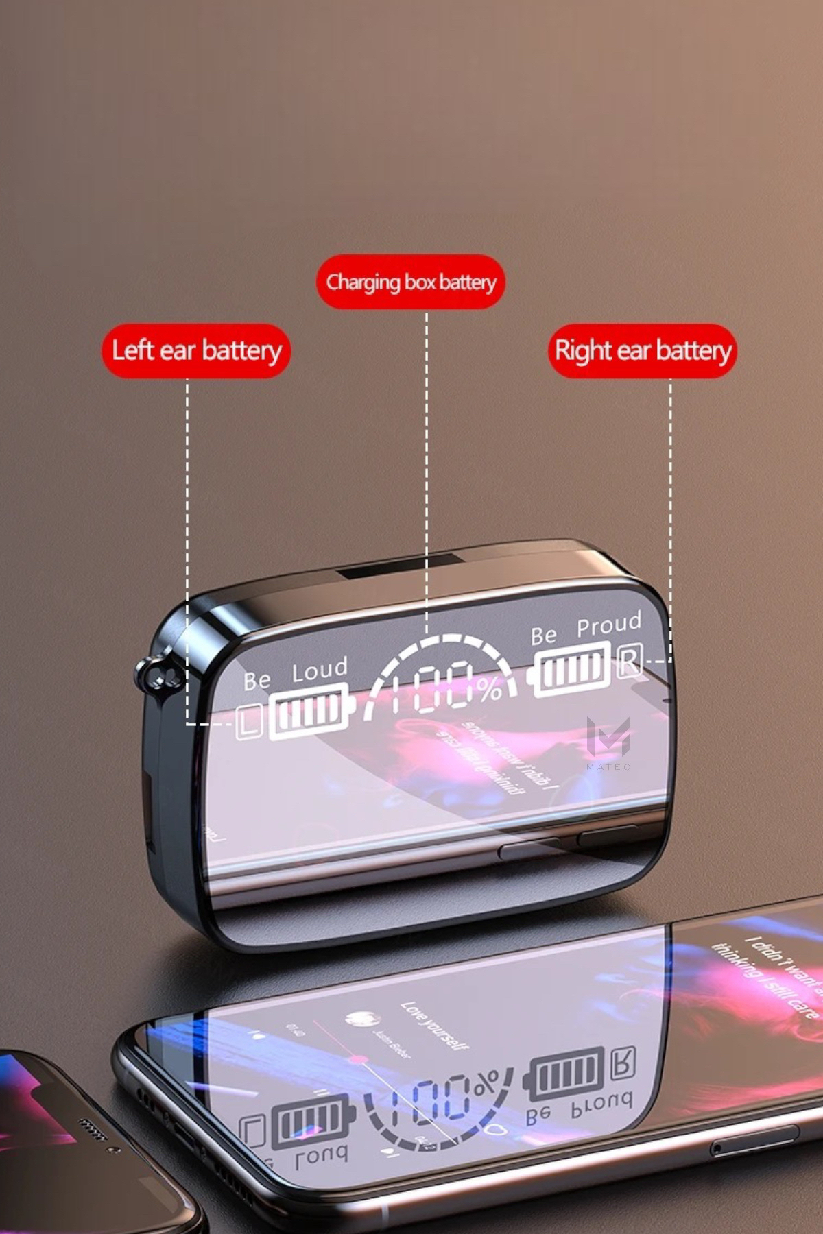 UCUZTEKNO YÜKSEK BASSLI AYNALI POWERBANK ÖZELLİKLİ BLUETOOTH KULAKLİK m19pro - Fiyatı, Yorumları