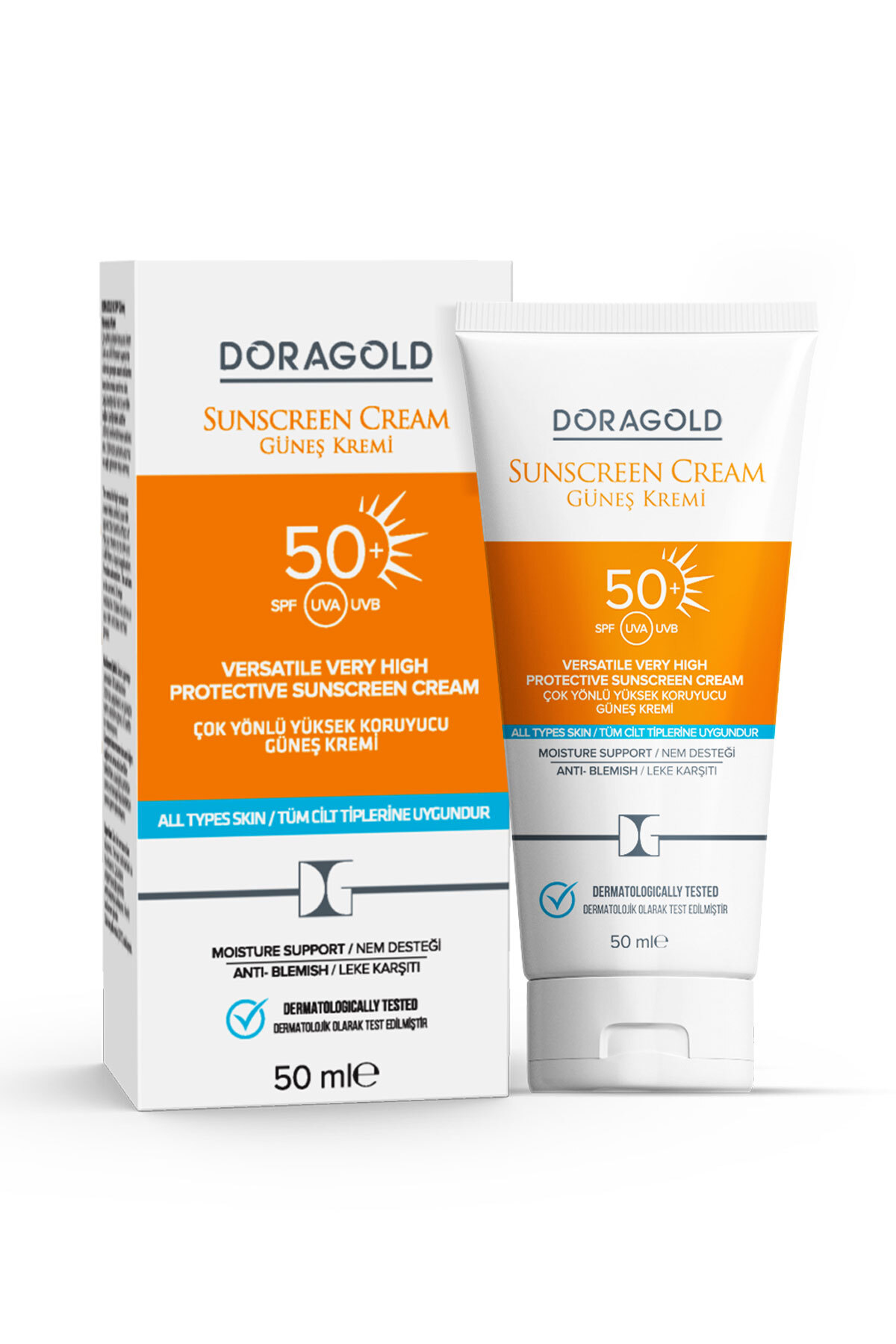 Doragold Ton Eşitleyici Leke Karşıtı Güneş Kremi Yüksek Koruma Spf 50 ...